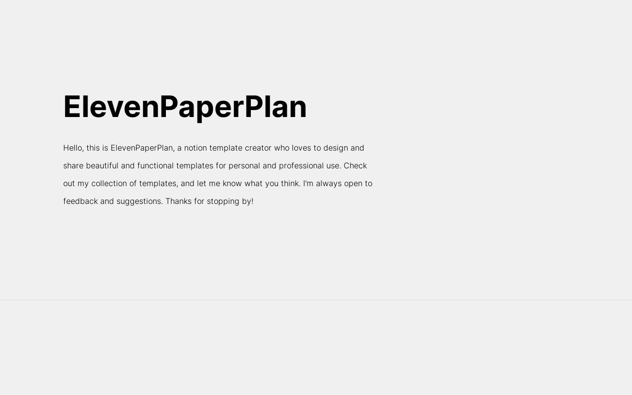 ElevenPaperPlan carrd